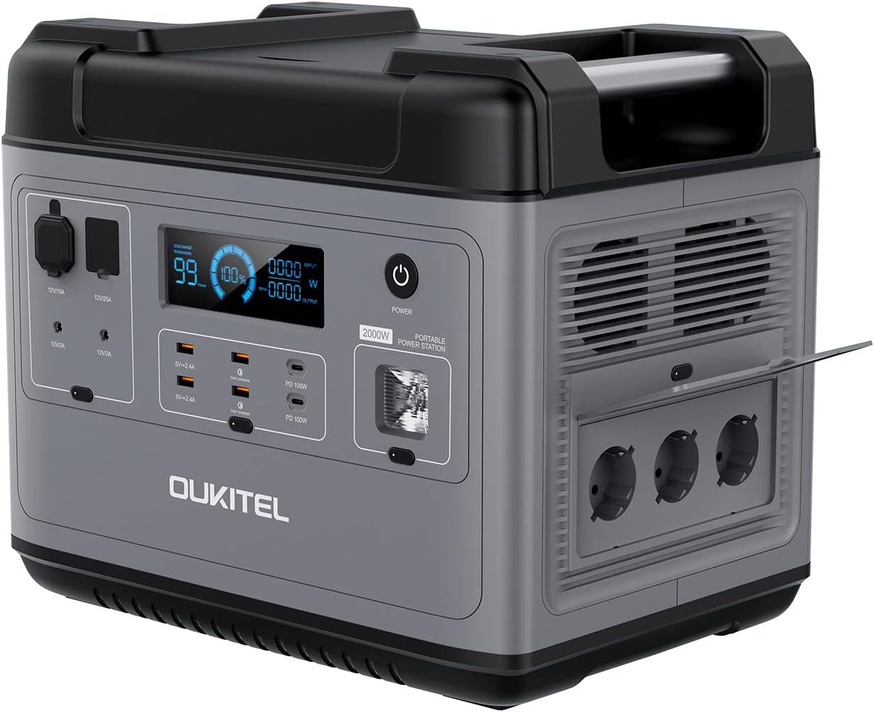 OUKITEL P2001 Generateur electrique Solaire 2000Wh, Station Energie ...