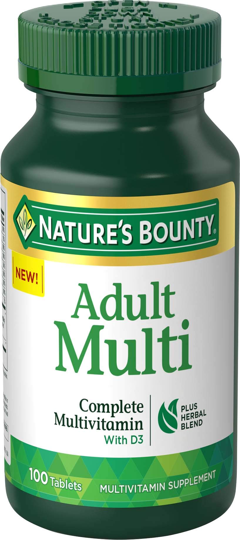Buy Adult Multi by Nature's Bounty, Complete Adult Multi Supplement ...