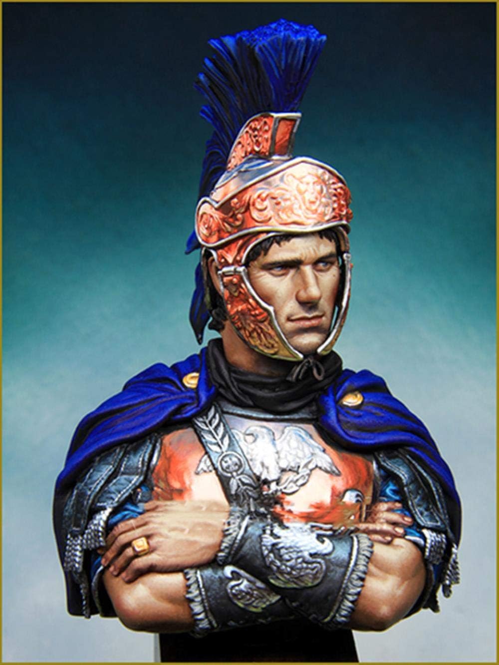Amazon.com: XINGCHANG 1/10 Ancient Warrior Rome Bust Resin Figure Model ...