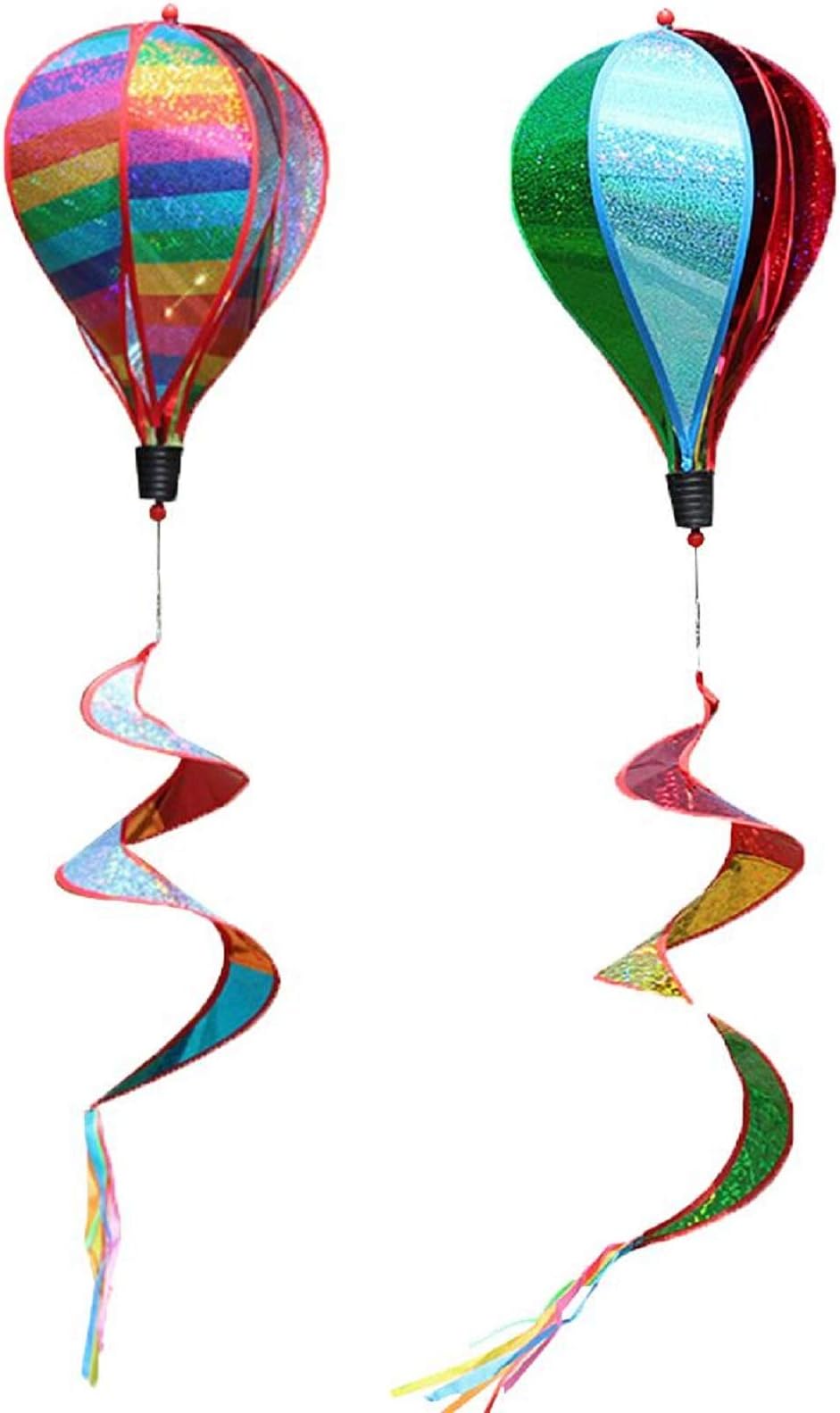 Amazon.com: Hot Air Balloon Wind Spinners Outdoor Hanging, Wind Twister ...