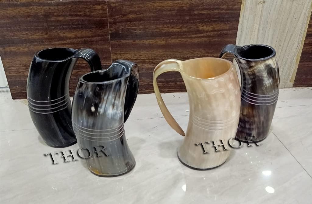 Amazon.com | Medieval Viking Drinking Horn Mug Beer - Mead Food Safe ...