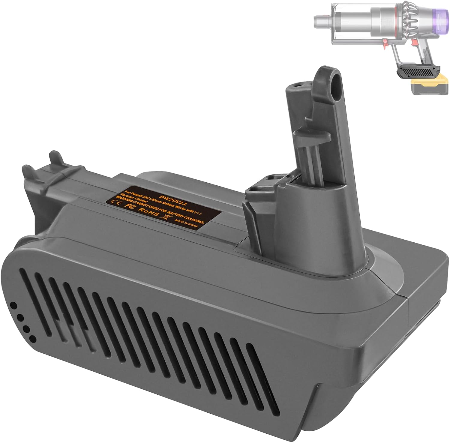Amazon.com: TPDL Adapter for Dewalt for Dyson V11 Screw-in Series ...