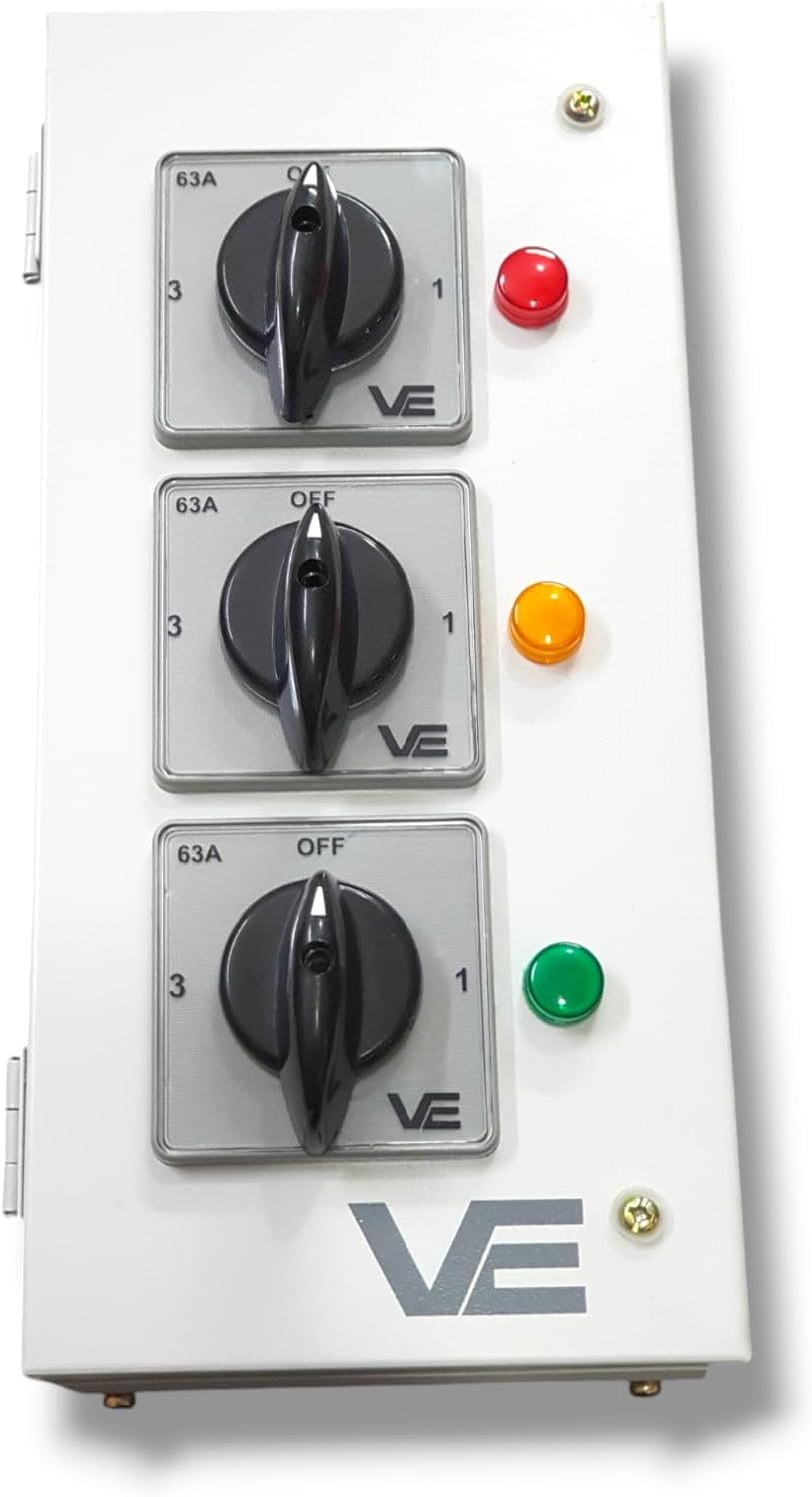 VE 63 AMP PHASE SELECTOR ENCLOSURE | VERTICAL DESIGN | THREE PHASE ...