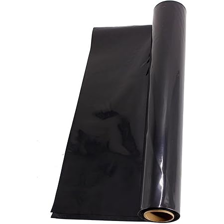 Amazon.com: 6 Mil Polyethylene Sheeting Roll (20’ x 100’) Black Plastic ...
