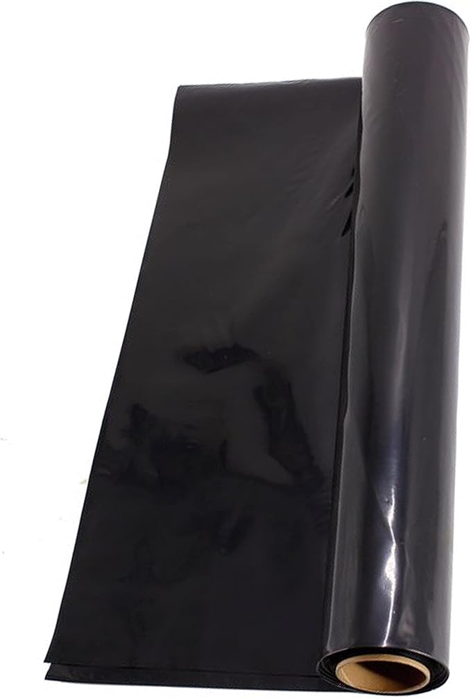HFS(R) Black 6 MIL Polyethylene Plastic Sheeting Roll, 10FTX25FT ...