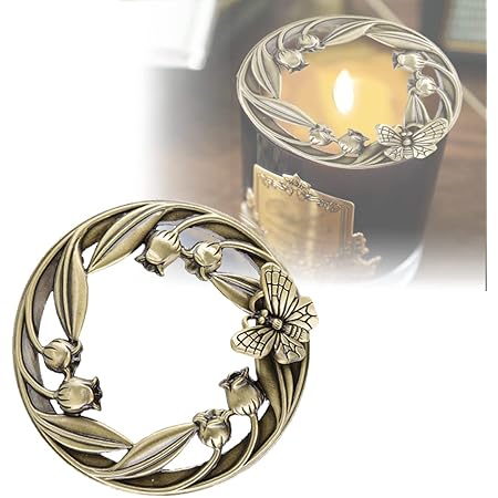 Amazon.com: 2 Pieces Candle Toppers Scented Candles Cover Leaf Pine ...