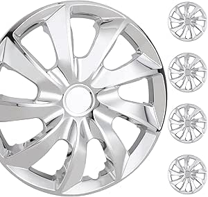 Amazon.com: WolfX 17 Inch Hubcaps Set of 4 Wheel Rim Cover (Only Fit ...