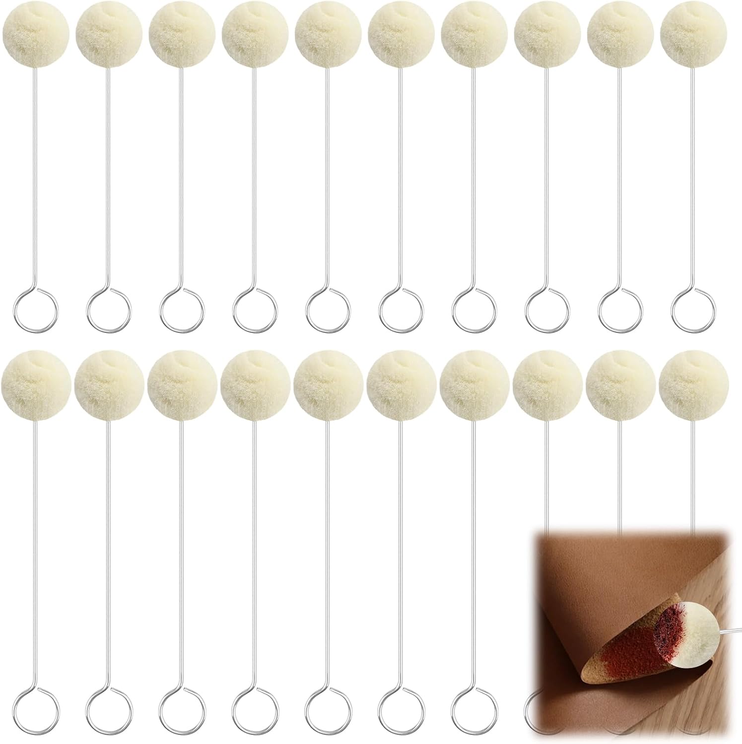 Amazon.com: Wool Daubers Ball Brush, 20PCS Wool Daubers Ball Brush ...