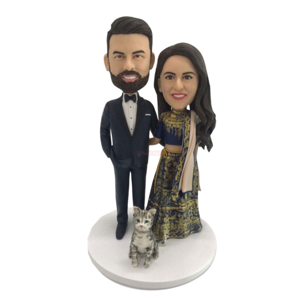 Buy Custom Indian Wedding Cake Topper Indian Wedding Bobble Head ...