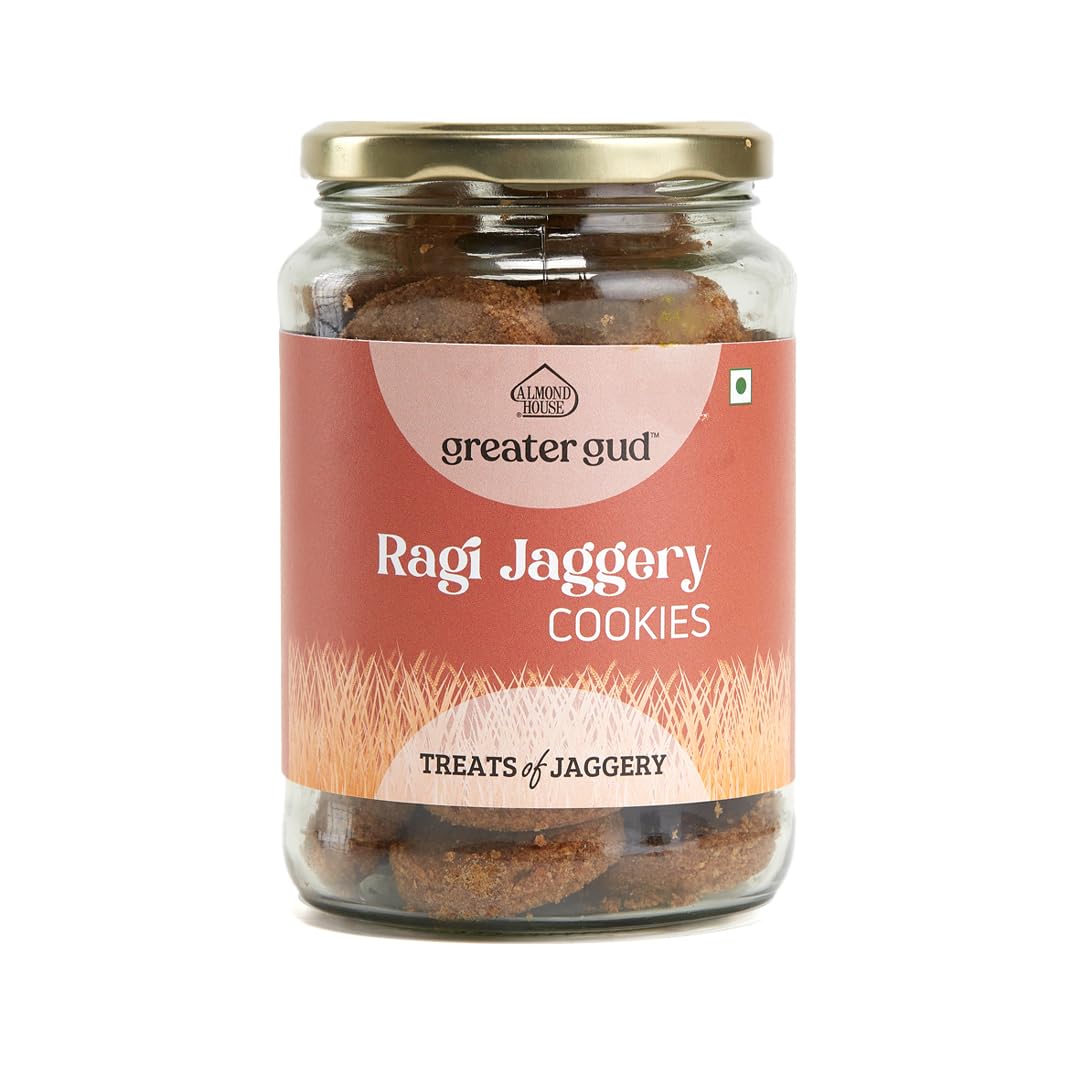 Almond House Ragi Jaggery Cookies, 250Gm : Amazon.in: Grocery & Gourmet ...