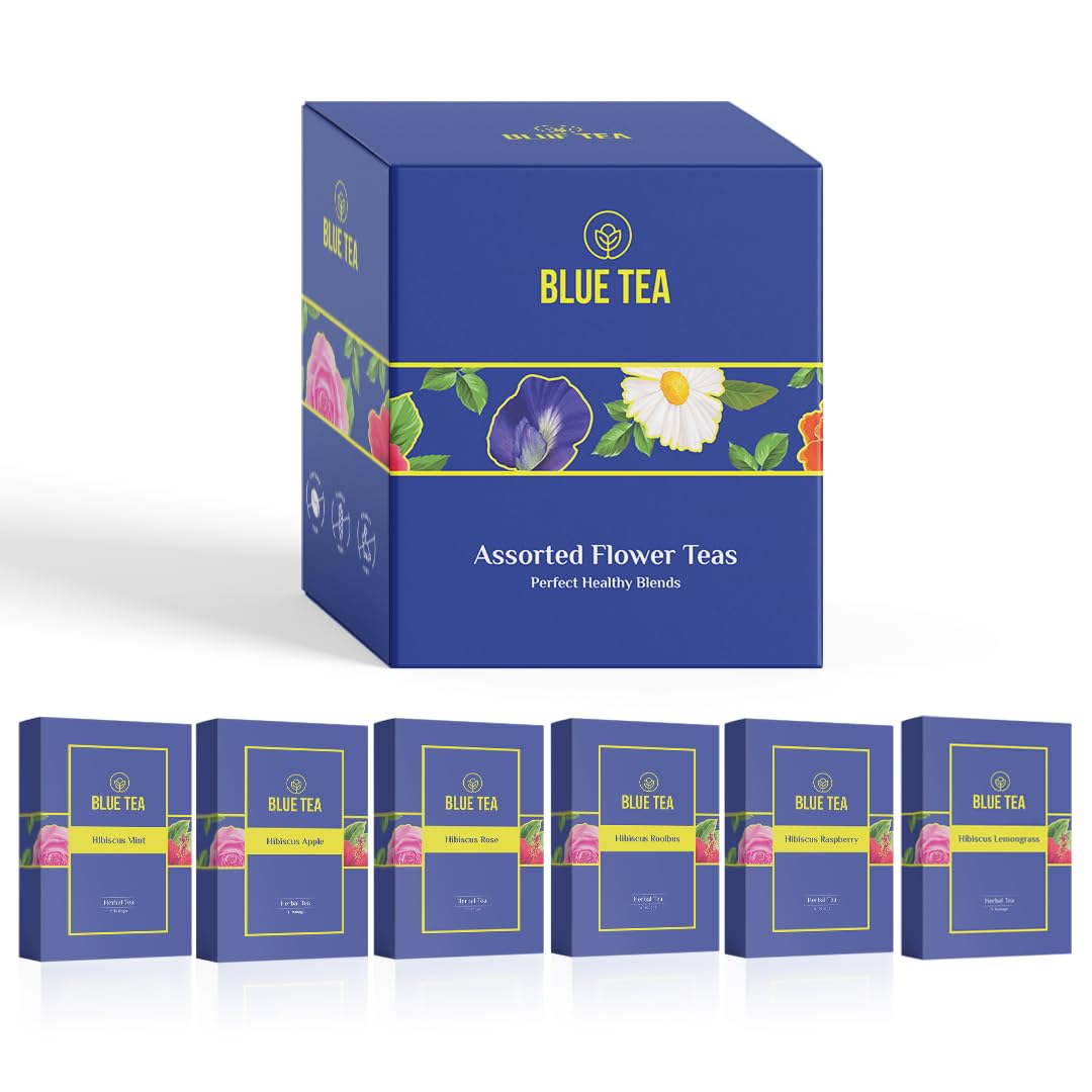 Amazon.com: BLUE TEA - Hibiscus Assortment Tea Gift Box | 5 Floral ...