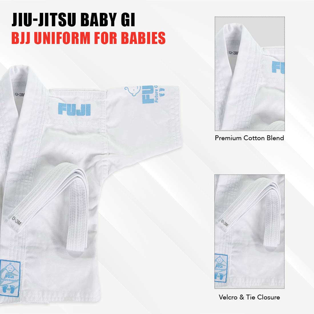 Snapklik.com : Jiu-Jitsu Baby Gi, BJJ Uniform For Babies, Blue And ...
