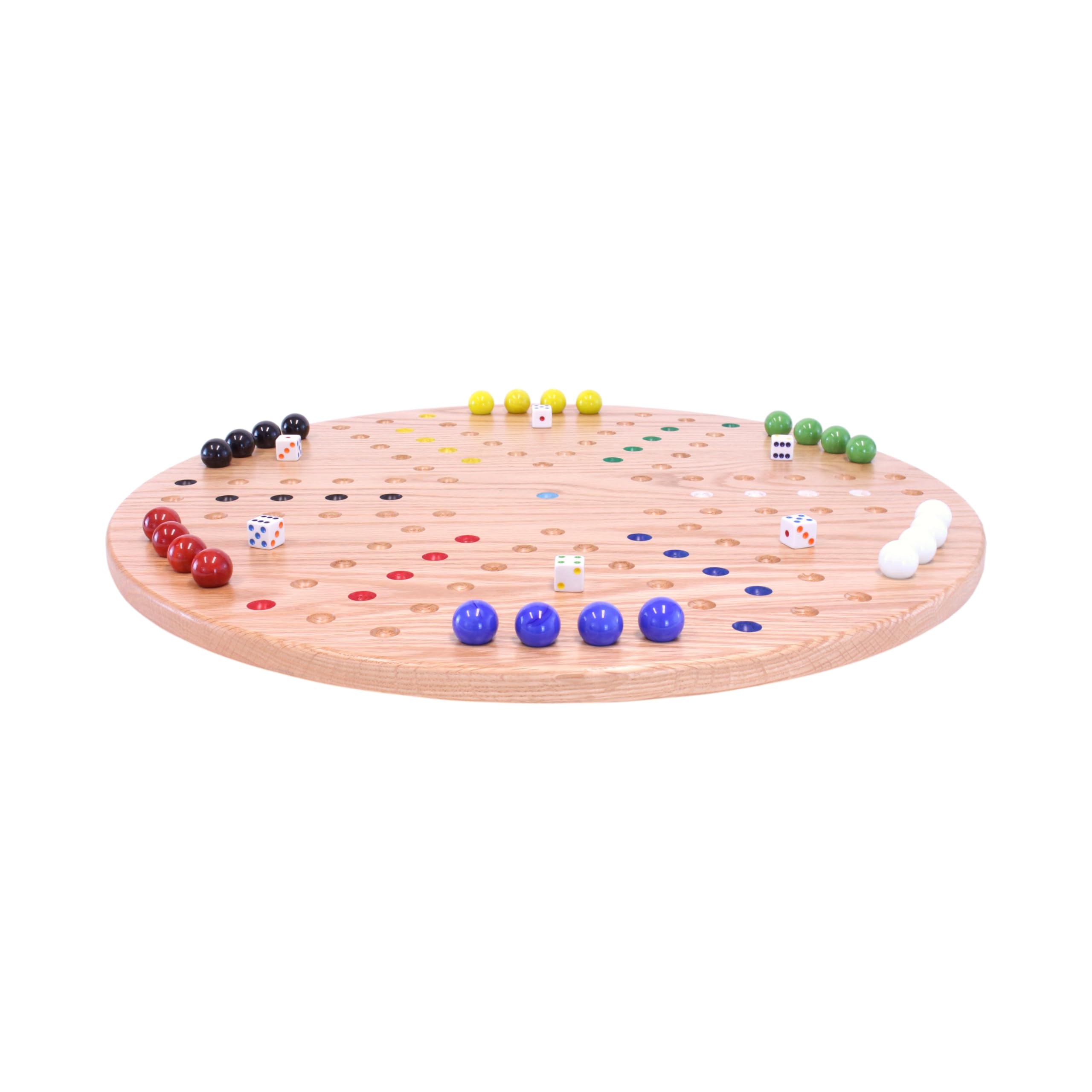 Snapklik.com : AmishToyBoxcom Wahoo Marble Game Board Set - Round 22 ...
