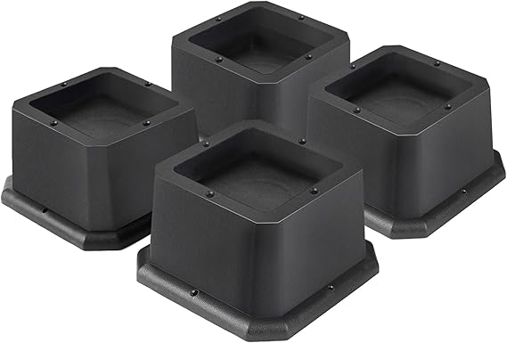 Amazon.com: shouwuhho Furniture Risers 2 Inch, Adjustable Bed Risers ...