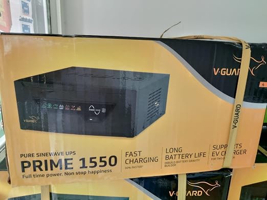 VGuard Prime 1550, 1300 VA, 910 Watt, 12V sine Wave Inverter, 3 Years ...