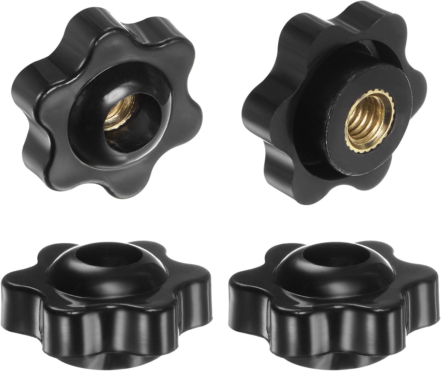 Amazon.com: HARFINGTON 4pcs Star Knobs M6 Female Thread 25mm Head ...