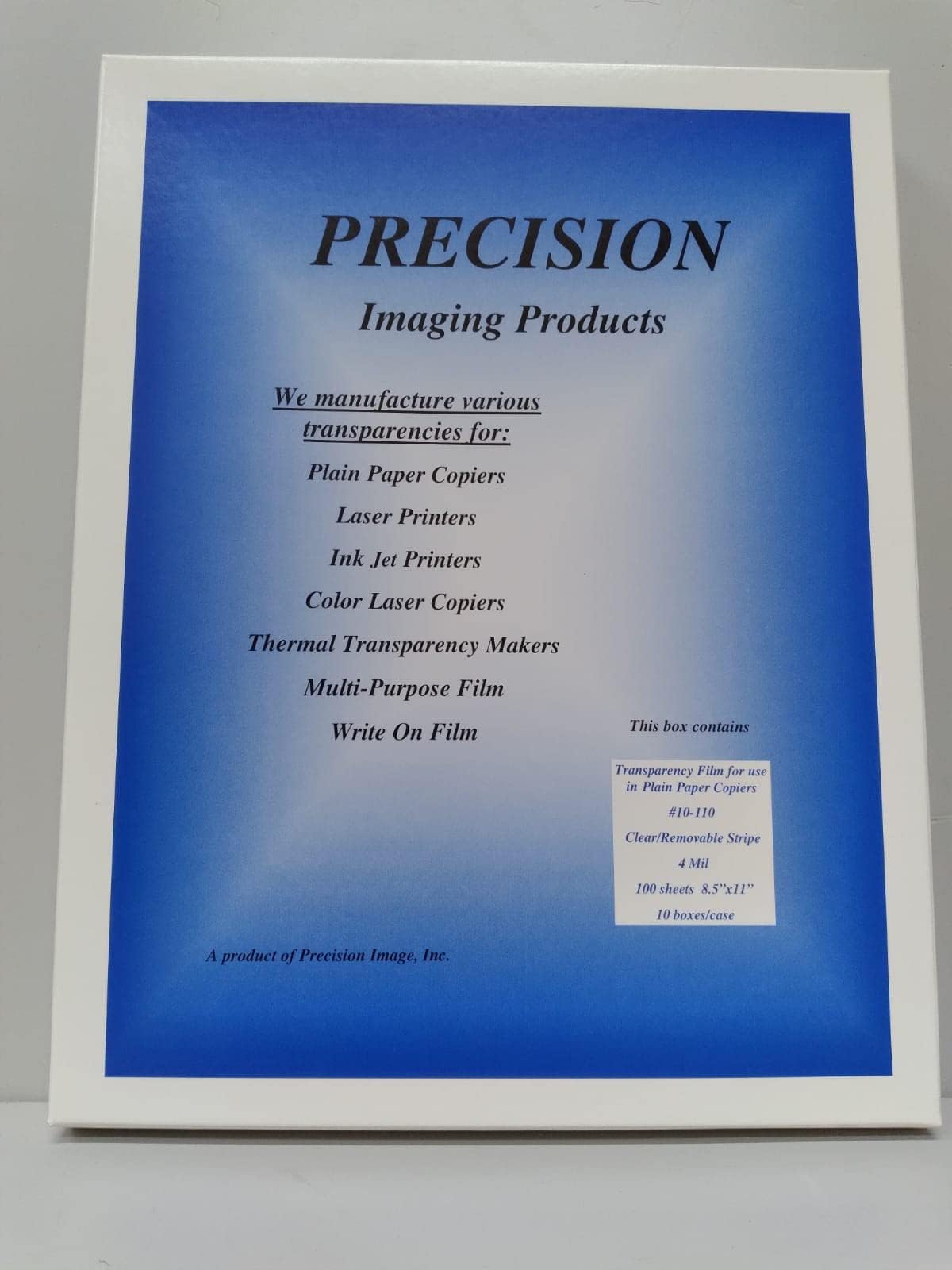 Amazon.com : Box of 100 Transparency Film Paper, 100% Clear, 8 1/2 x 11 ...