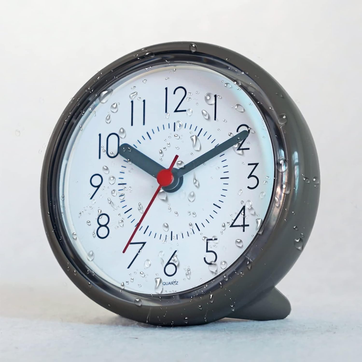 Amazon.com: JIBANG Bathroom Wall Clock, Waterproof Suction Cup Silent ...