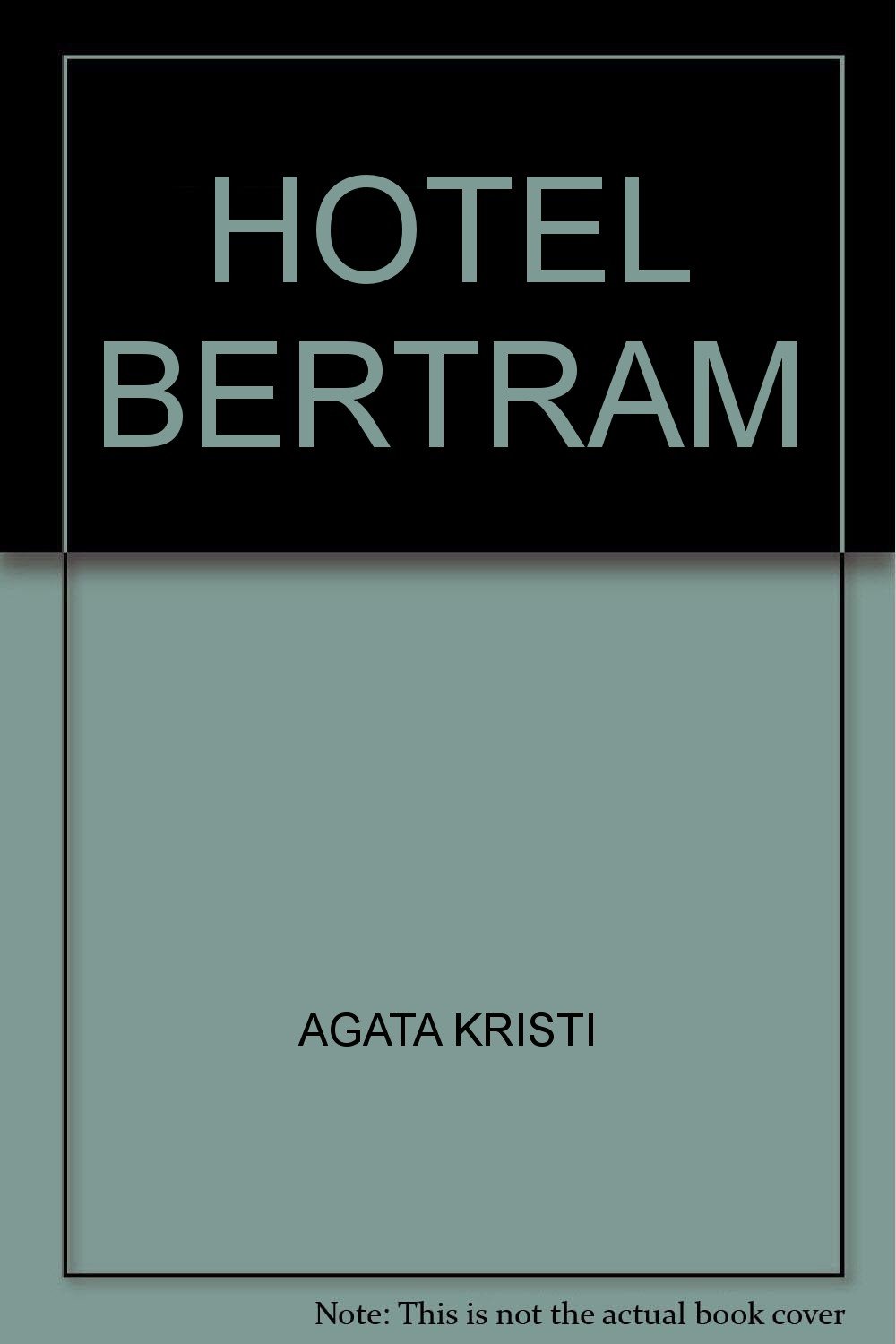 HOTEL BERTRAM: AGATA KRISTI: Amazon.com: Books