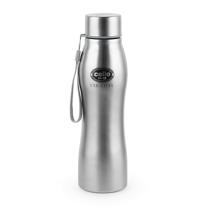 CELLO Brizz 1000 Exe-Steel Stainless Steel Water Bottle 1000 ml, Silver ...