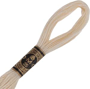 Amazon.com: Hobby Lobby DMC Cotton Embroidery Floss, 712 Cream (Set of 12)