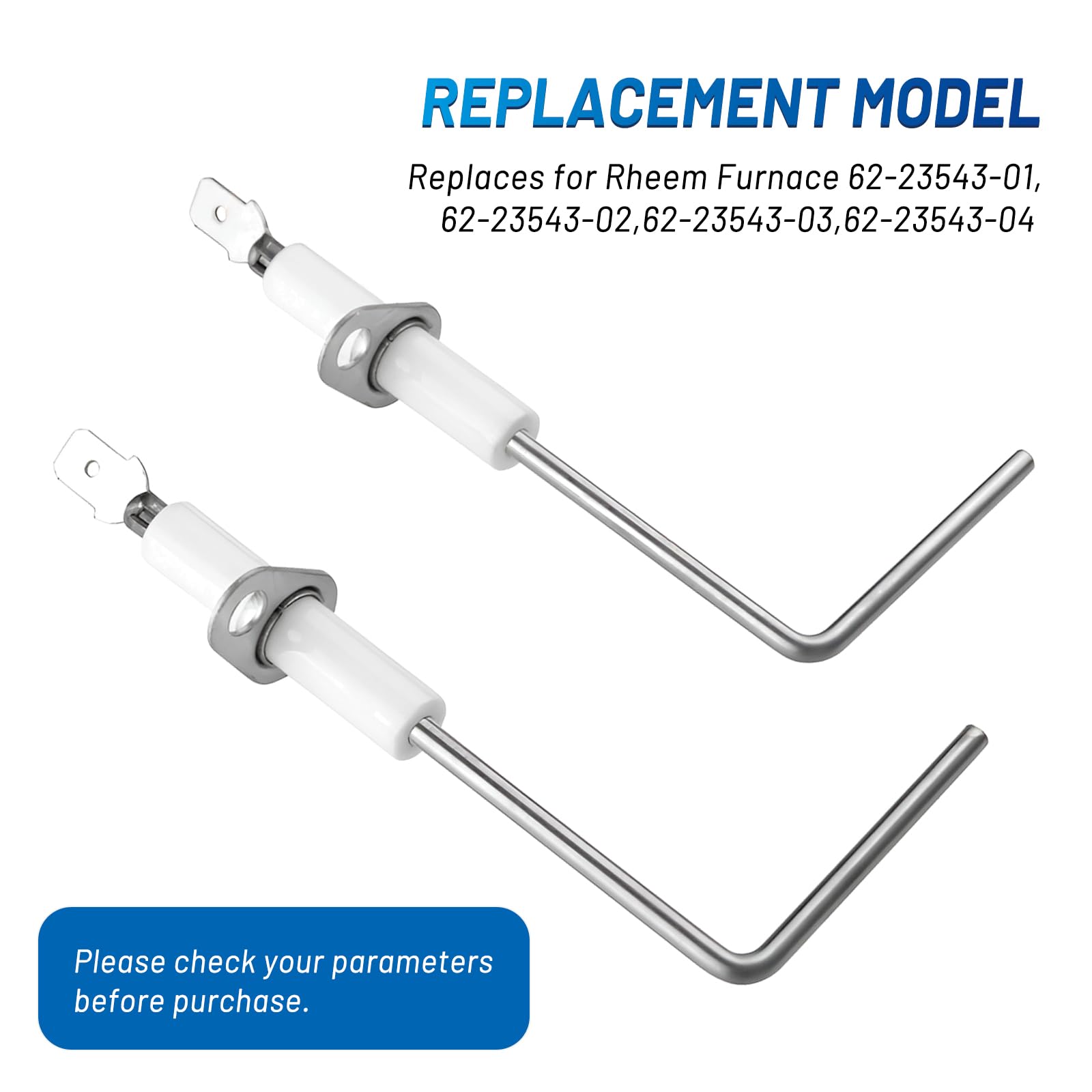 Snapklik.com : Ecreban 62-23543-01 Flame Sensor Fit For Rheem Furnace