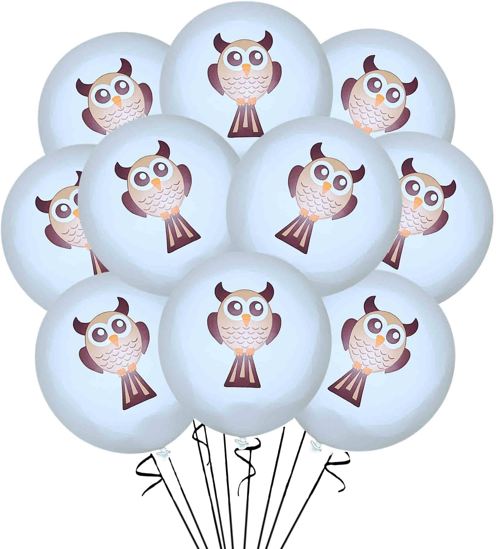 Amazon.com: 20 White Owl Latex Balloons Balloons Great for a Magical ...