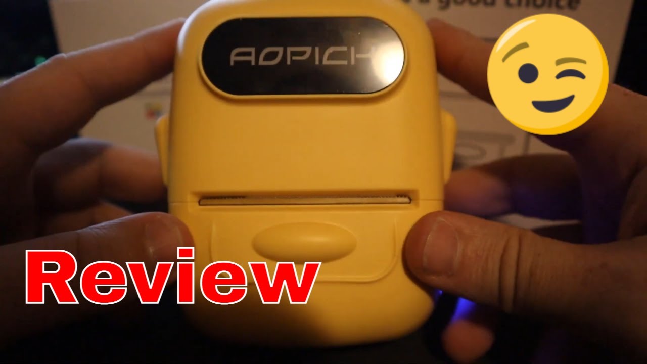 Watch AOPICK P50 Thermal Label Printer Review on Amazon Live