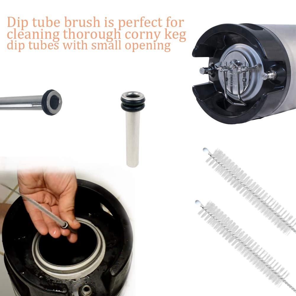 4 Pack 32 Inch Long Nylon Dip Tube Brush Feeding Tube Brushes Cleaning ...