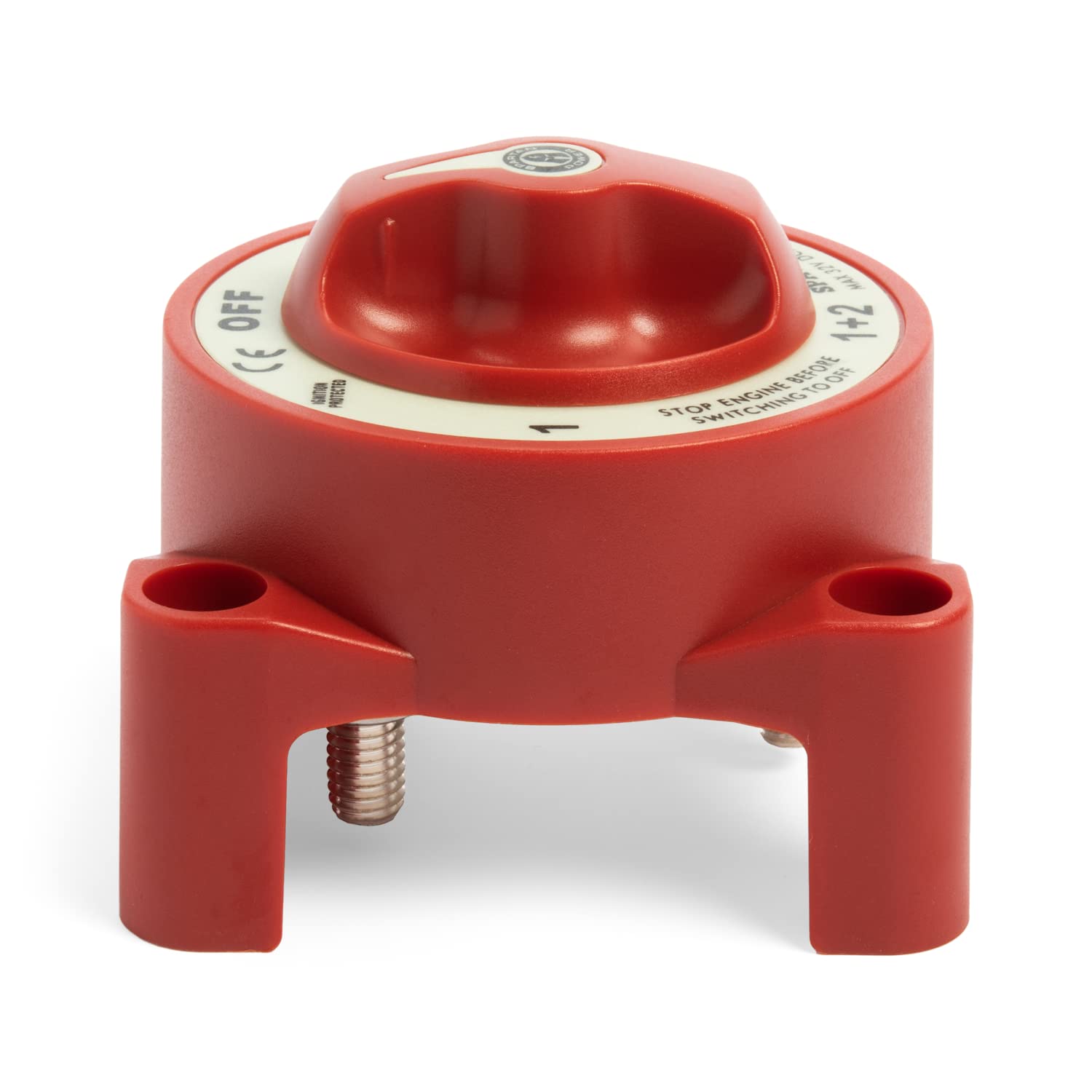 Snapklik.com : 350A Battery Combiner And Selector Switch 4 Position Red