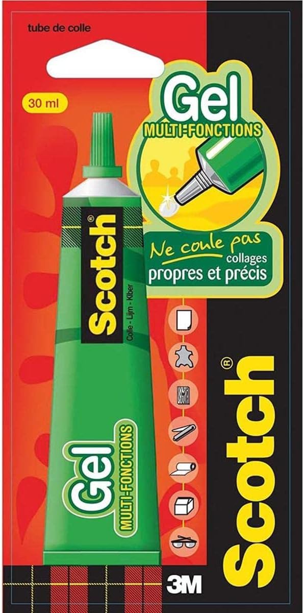Scotch 3345CP33 Pack de 3 Tubes de colle gel universelle : Amazon.fr ...