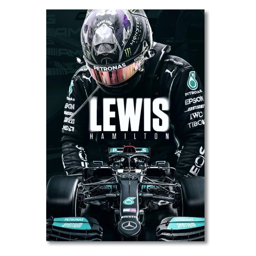 Lewis Hamilton | F1 Posters for Wall | A3 and A4 sizes | 400 GSM Paper ...