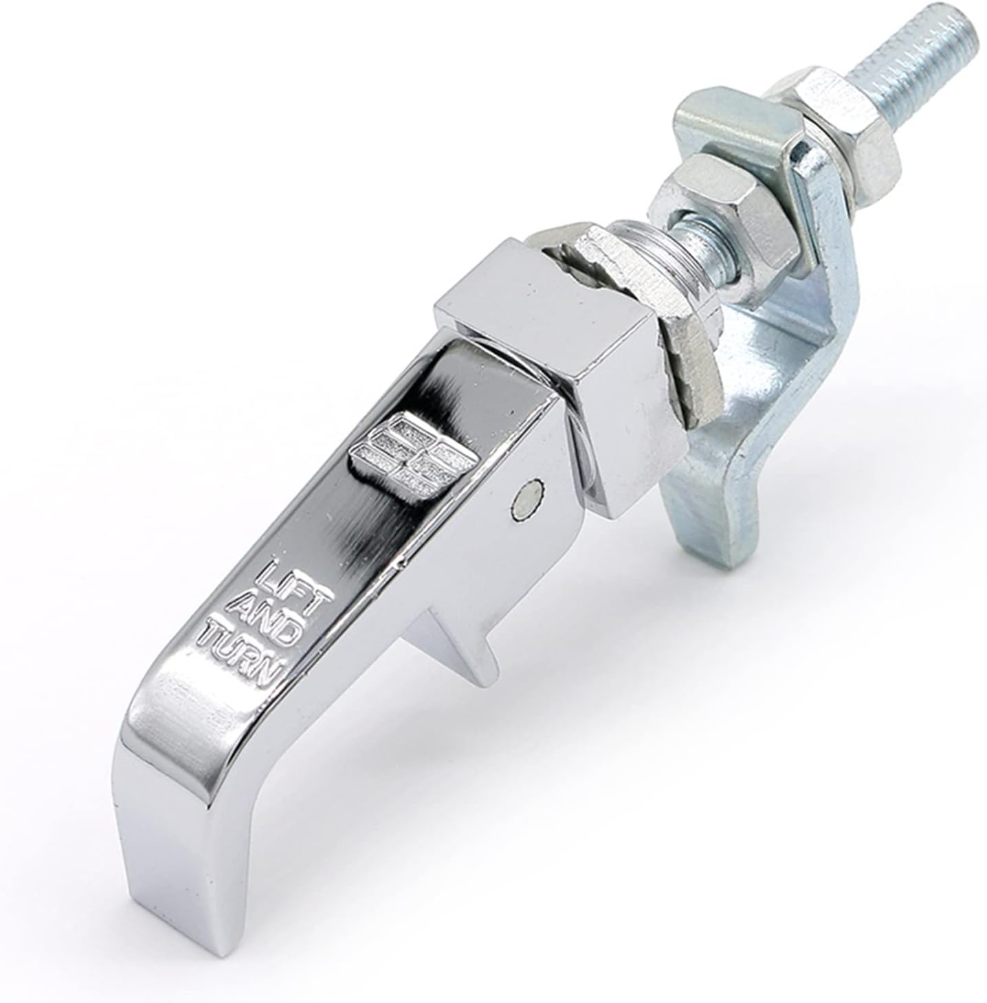 Amazon.com: Zinc Alloy Door Handle Lock Spring Loaded Pull Handle Latch ...