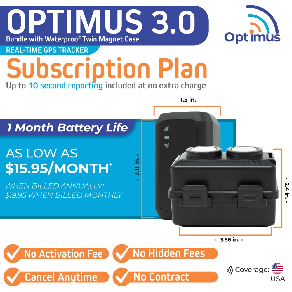 Snapklik.com : Optimus 3.0 GPS Tracker - 1 Month Battery