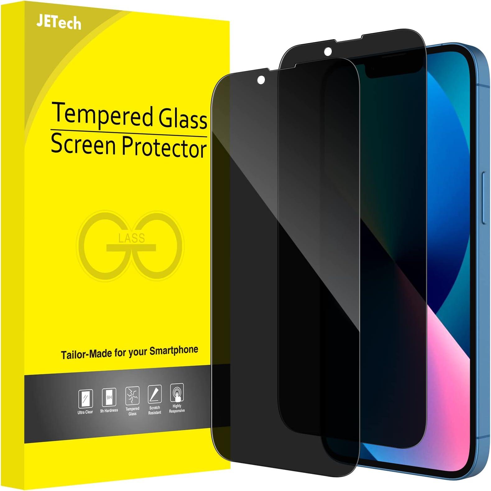 JETech Protector de Pantalla Privacidad para iPhone 13 mini 5,4 ...