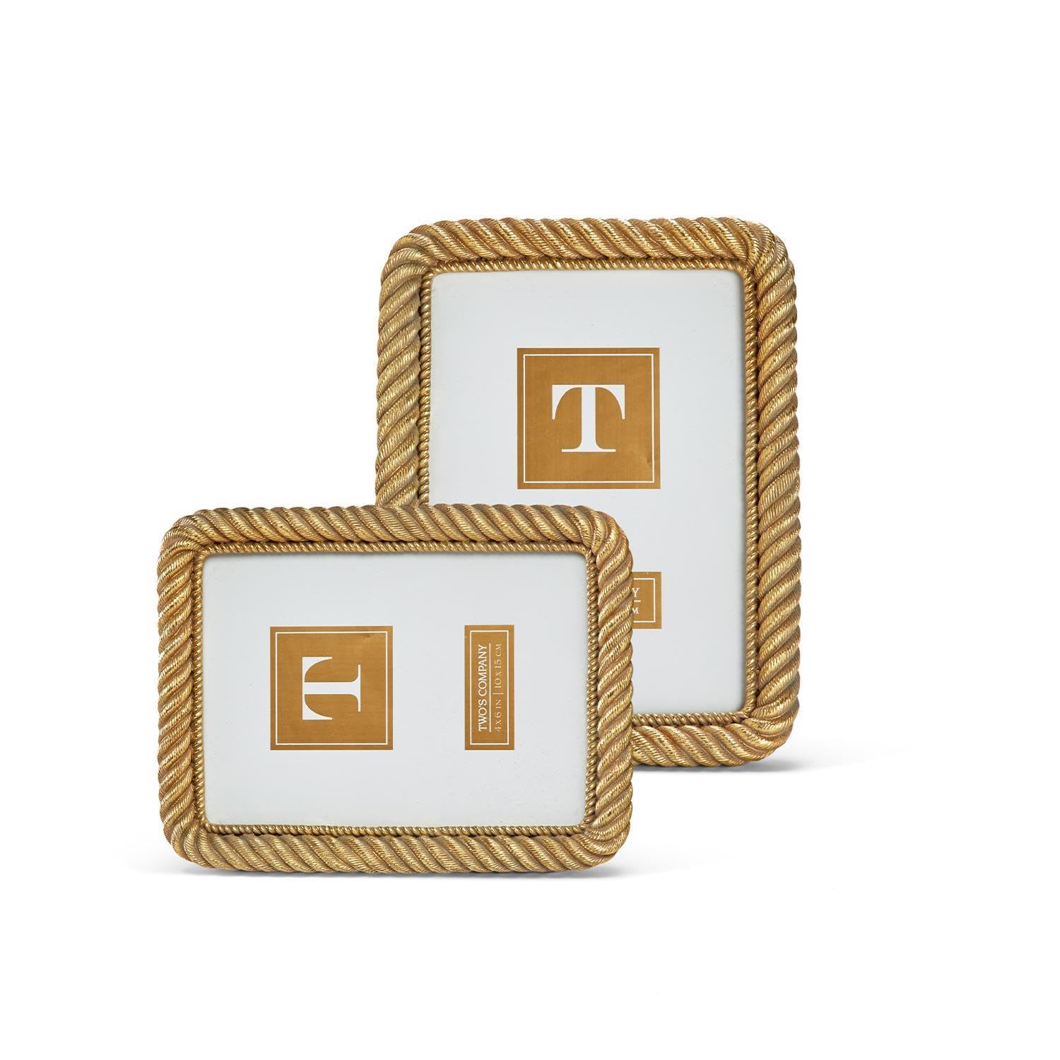 Amazon.com - Two's Company Gold Chain Photo Frames, Set of 2