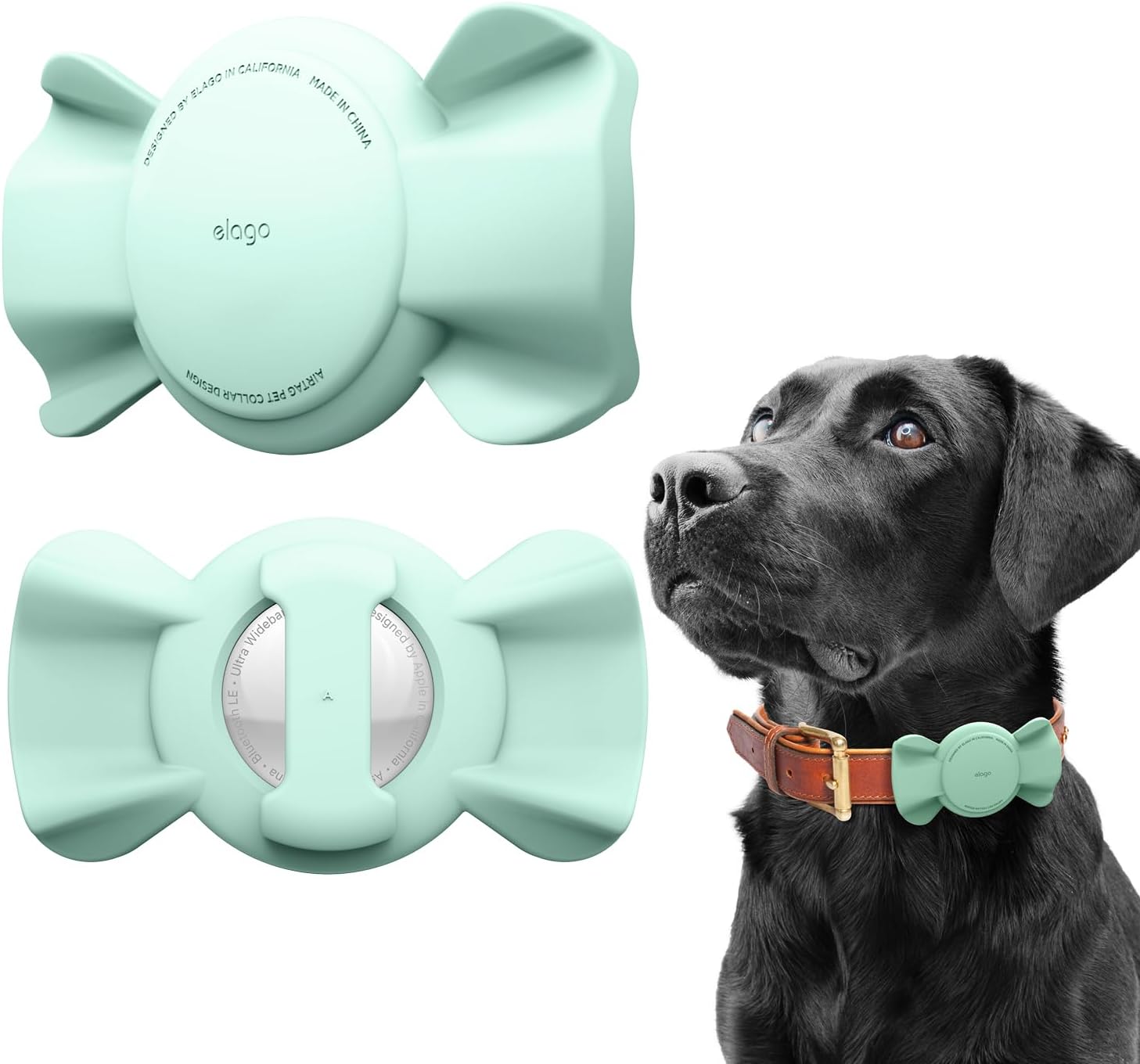 Amazon.com: elago Airtag Pet Collar Ribbon Case Compatible with Apple ...