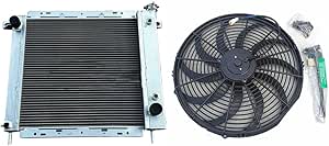Amazon.com: FSMOTO Full Aluminum Radiator + 16" Fan For 1985-1994 Ford ...