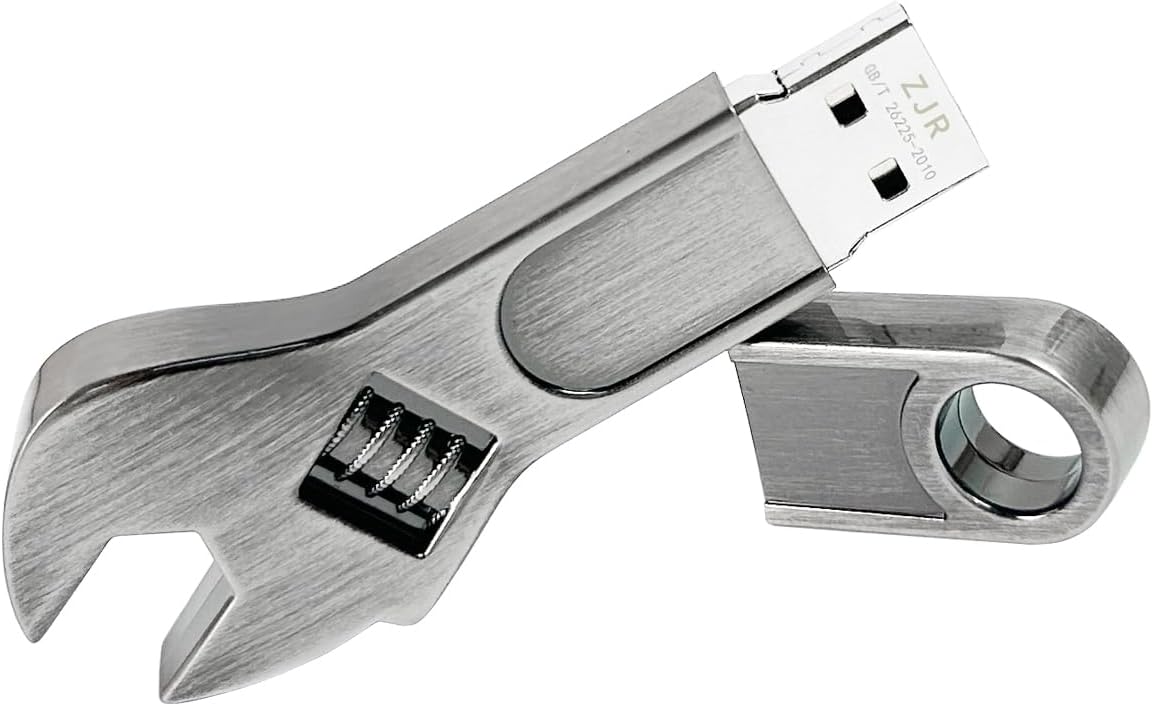 Amazon.com: ZJR USB Flash Drive 128gb Wrench Shape Cool Memory Stick 2. ...