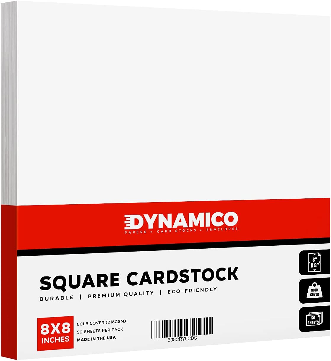 Amazon.com : Premium White Cardstock Squares - Ultra Thick Artist ...