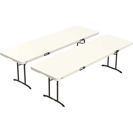 Amazon.com: Lifetime Products Professional, 8', Almond Folding Table ...