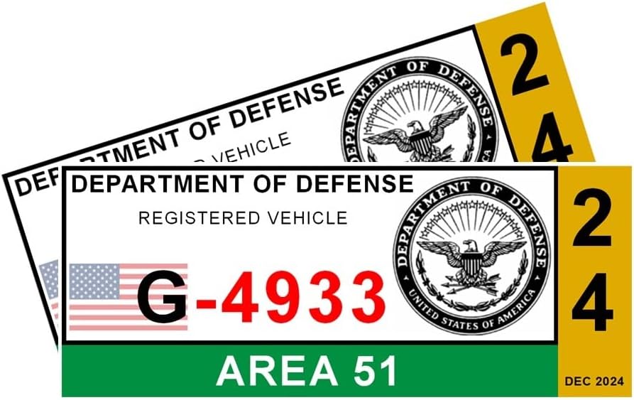 Amazon.com : Groom Lake AFB Area S4 Parking Decal (Area 51 ...