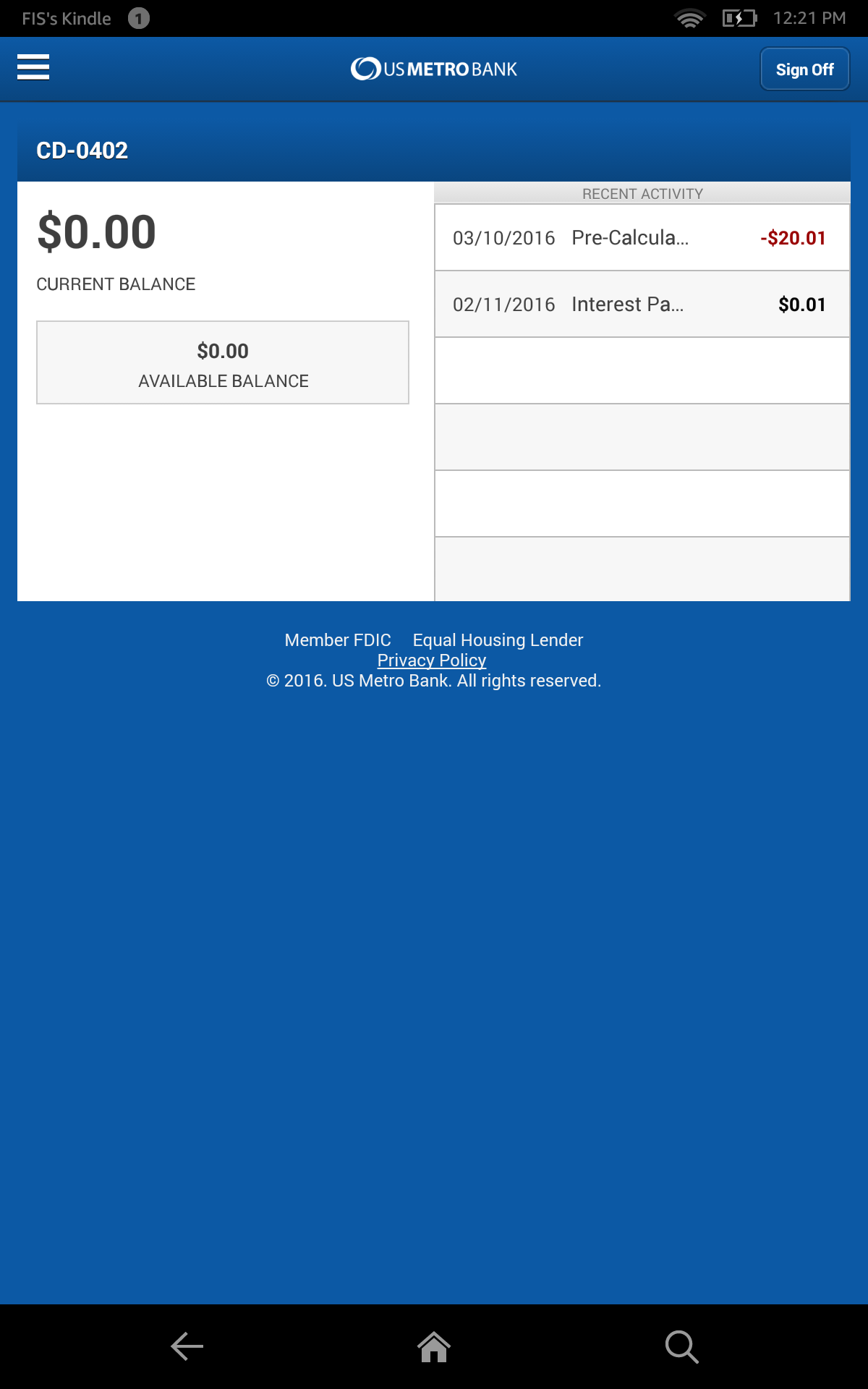 US Metro Bank Mobile - App on Amazon Appstore