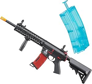 Amazon.com : Lancer Tactical Gen 2 Evo Red Accent Airsoft AEG Rifle ...