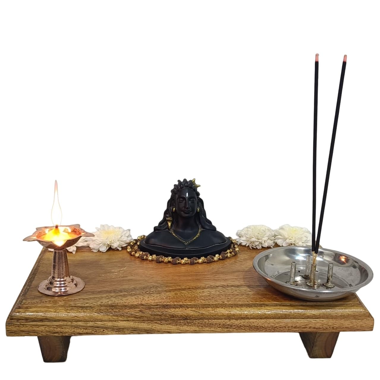 HOZCRAFT Pooja Chowki, Stool, Puja Patta for Ganpati, Multipurpose ...