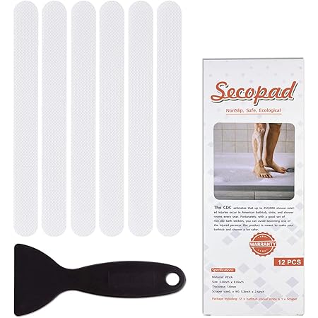 Amazon.com: Secopad Anti Slip Shower Stickers 24 PCS Safety Bathtub ...