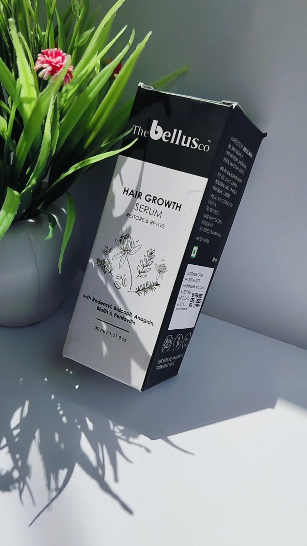 Buy Thebellusco Hair Growth Serum - Redensyl Hair Serum for Promoting ...