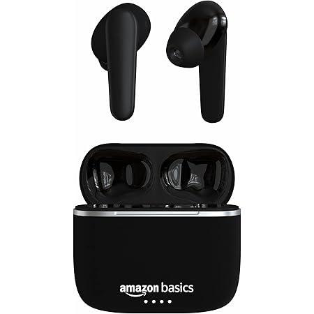AmazonBasics Truly Wireless in Ear Earbuds with ENC Quad Mic, IPX5 ...