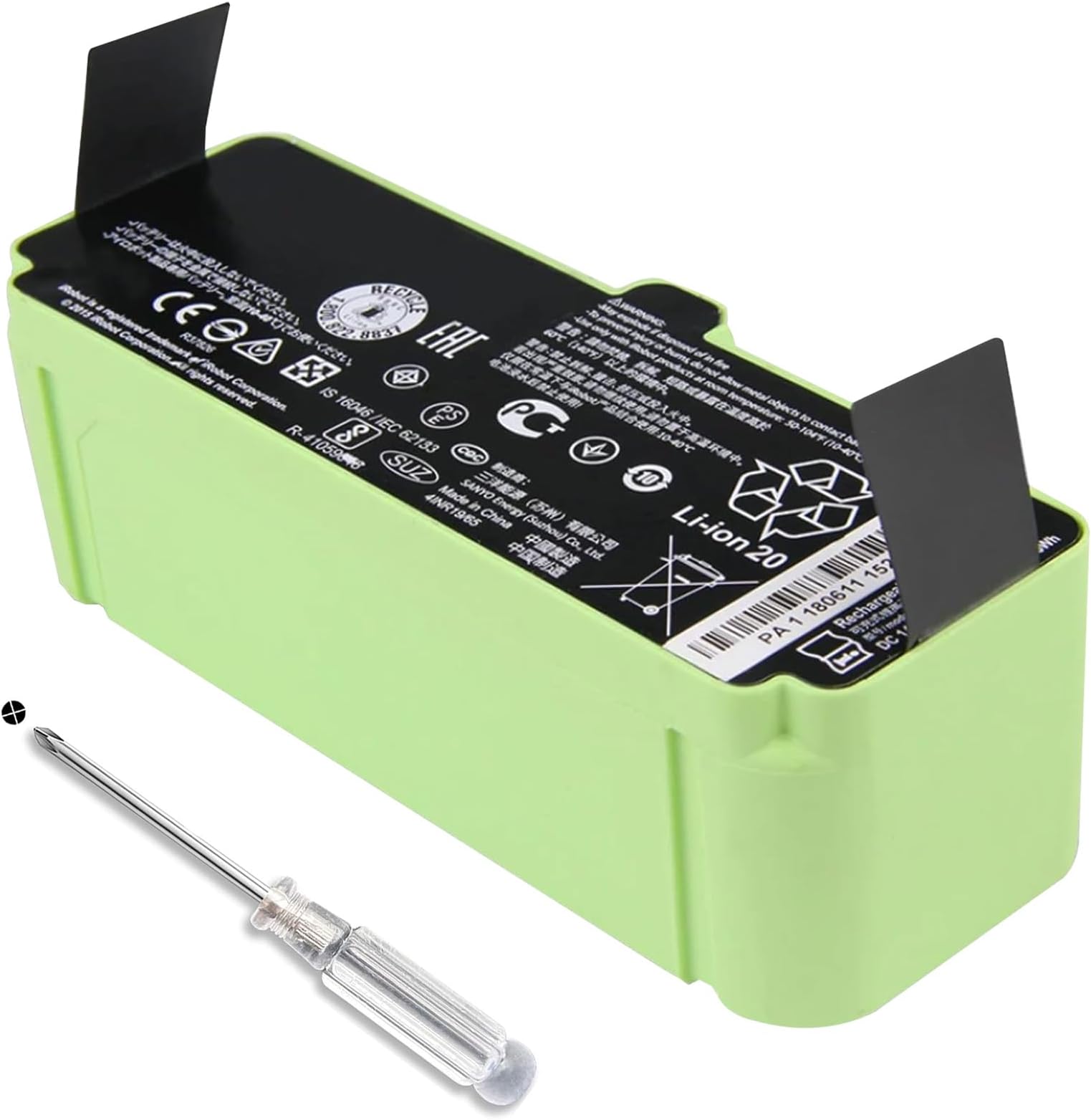 Amazon.com: ASODI for iRobot Roomba Replacement Parts 1800LI Lithium ...