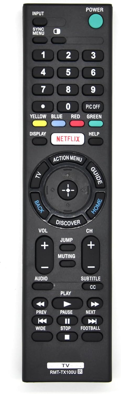 Amazon.com: RMT-TX100U Universal Remote Control for Sony TV Remote with ...